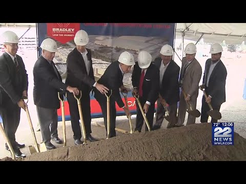 Bradley Airport Groundbreaking for Transportation Center