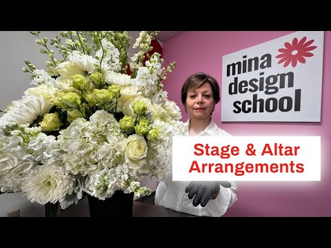 DIY Large Floral Arrangements for Funerals, Churches, or Stages
