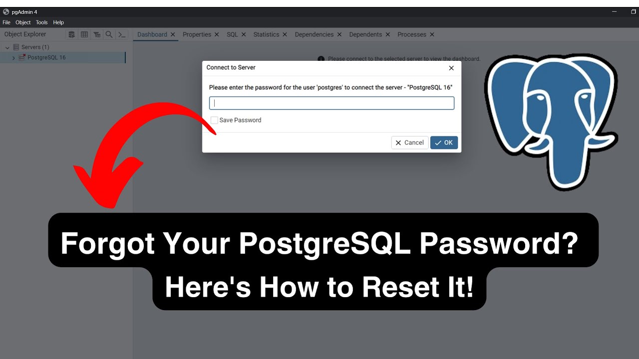 How to Reset Your PostgreSQL Password if Forgotten?