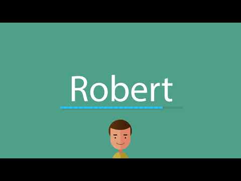 How to pronounce Robert