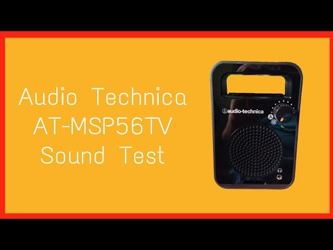 Audio-Technica AT-MSP56TV Active Mono Speaker Short Sound Test