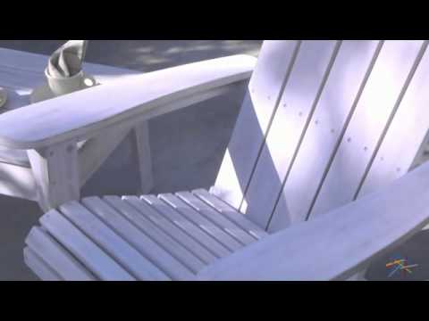 Cape Maye Weathered Adirondack Rocker - Antique White - Product Review Video