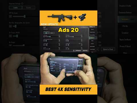 🔥 4X Zero Recoil sensitivity | 4x no Recoil Spray | 4x Zero Recoil Sensitivity with Gyroscope