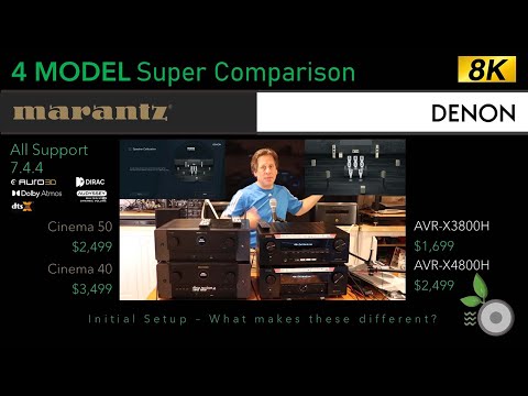 Denon Marantz 7.4.4 AVR Super Comparison - Initial Setup