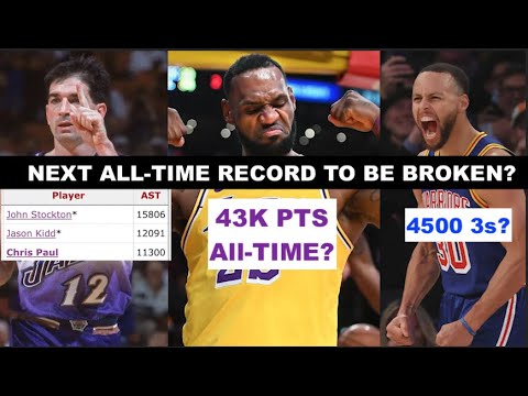 Ranking The 10 Biggest NBA Career Statistical Records To Surpass From Easiest To Hardest