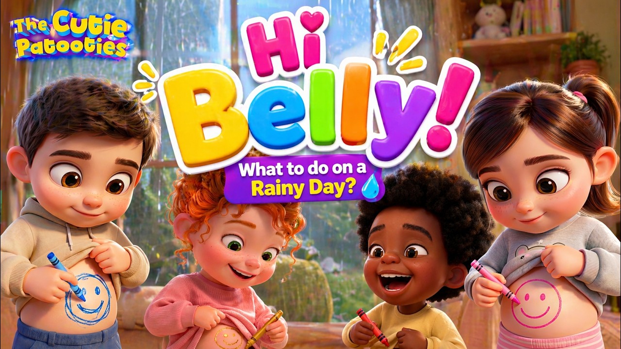 Hi Belly! 😂🍉 The FUNNIEST Talking Belly Song EVER! (Kids Can’t Stop Laughing)