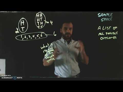 The definition of Sample Space in probability