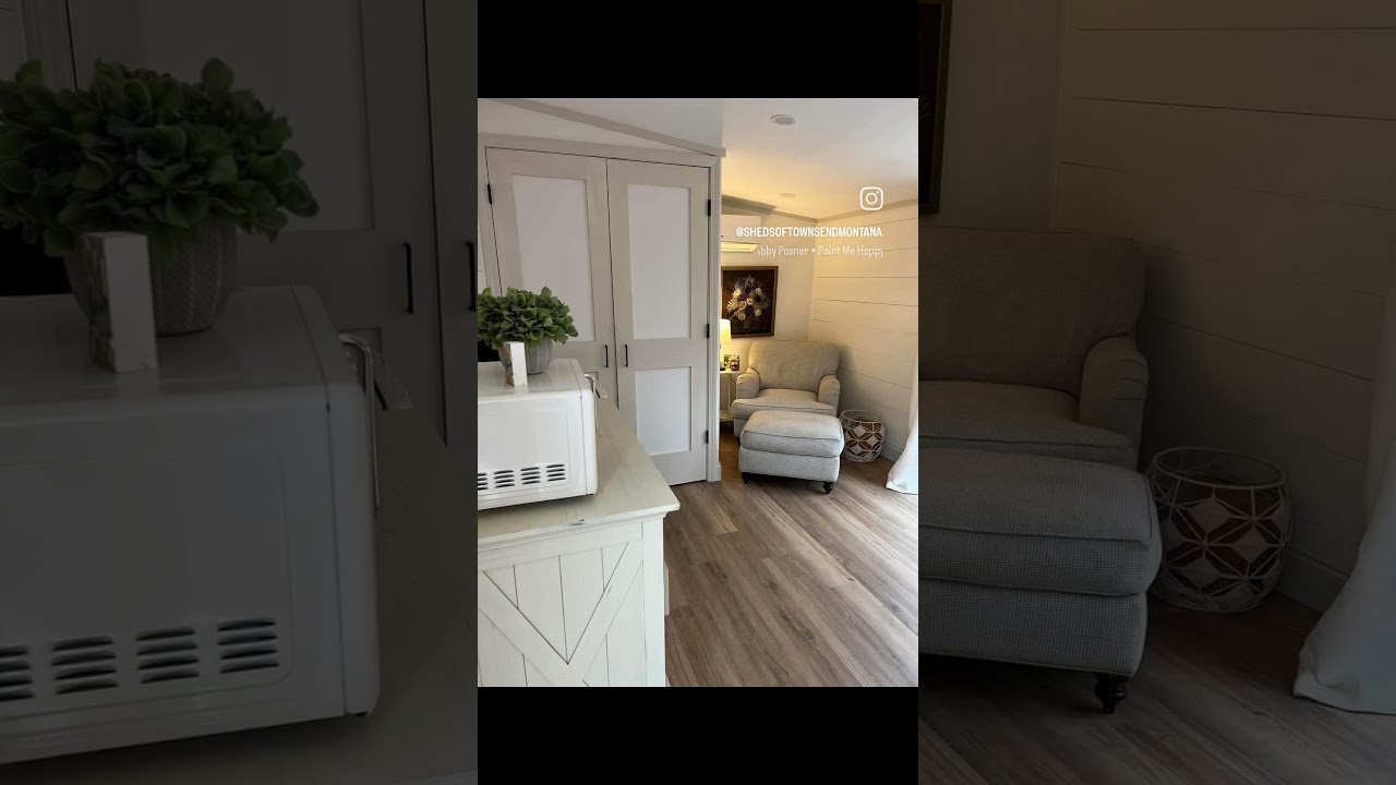 10x20 Cottage Style transformed to Guest house. Free Delivery to most of Montana Shedsoftownsend.com