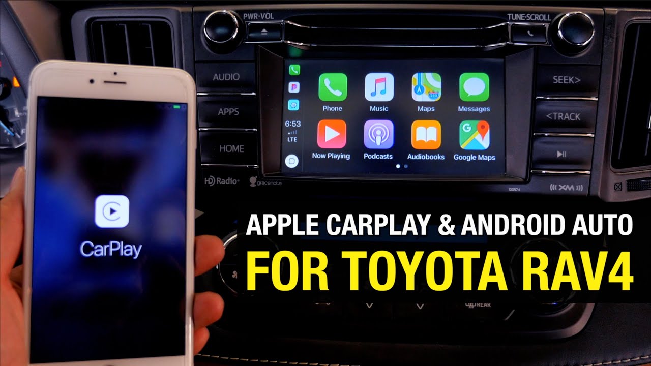 2013-2018 Toyota RAV4 | Wired Apple CarPlay & Android Auto | Plug & Play Installation