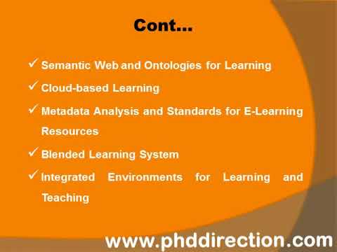PhD Research Topics in Learning Technologies