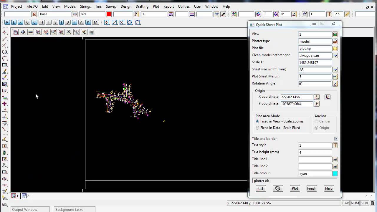 12d Model Survey - 28.0 Plotting The Data - Quick Sheet Plot