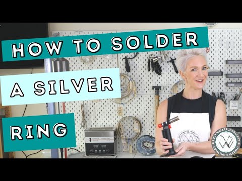 How to Solder a Sterling Silver Ring | Durston Blow Torch Review | Metalsmith Academy