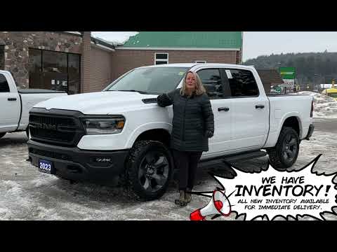 2023 'BRIGHT WHITE' RAM 1500 'BUILT TO SERVE' BIG HORN CREW CAB 4X4