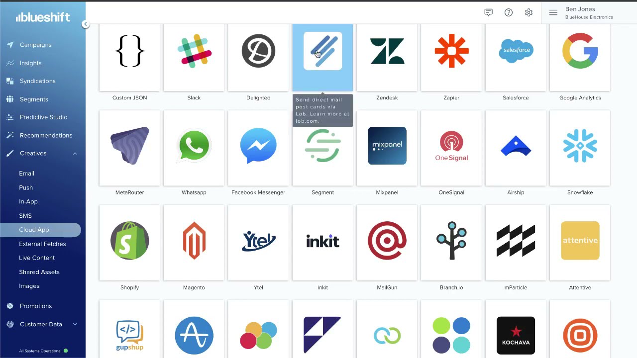 Blueshift Customer Engagement Platform Tour