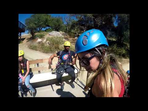 Ziplining at La Jolla indian Reservation! (yes i have a fear of heights.)
