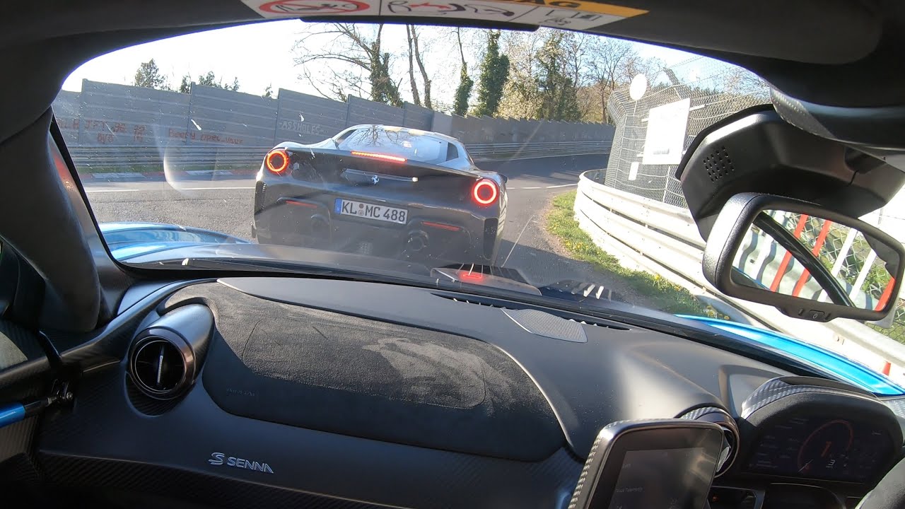 McLaren Senna vs. Ferrari 488 Pista Nurburgring Chase Is Amazing ...