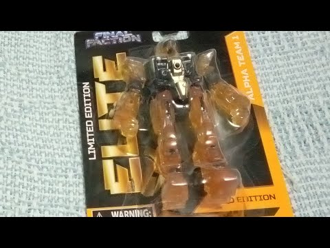 Unboxing A.C.R.M Final Faction Elite Limited/Gold Edition Action figure
