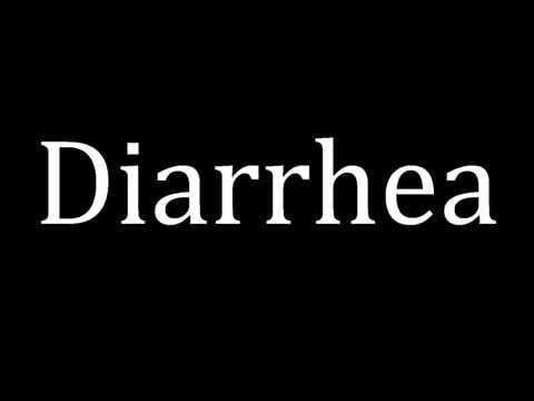 How to pronounce Diarrhea