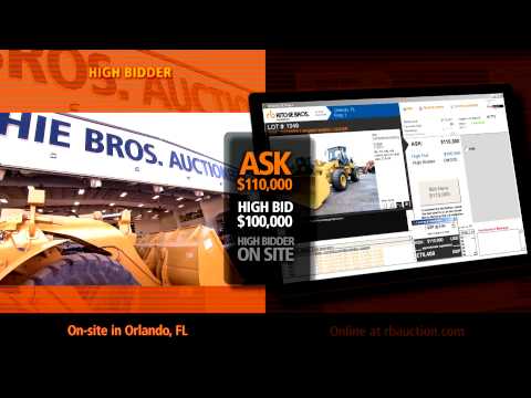 On-site and Online Bidding in Real Time For a Caterpillar Wheel Loader | Ritchie Bros.