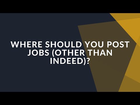 Where should I post jobs besides Indeed?