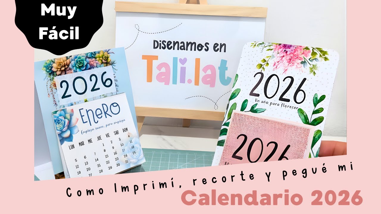 Print and Cut 2026 Calendar Tutorial