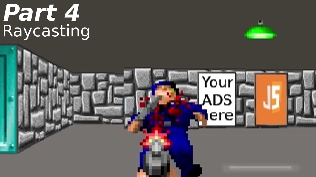 Simple raycasting with JavaScript & HTML5 canvas: part 4 - implementing raycasting