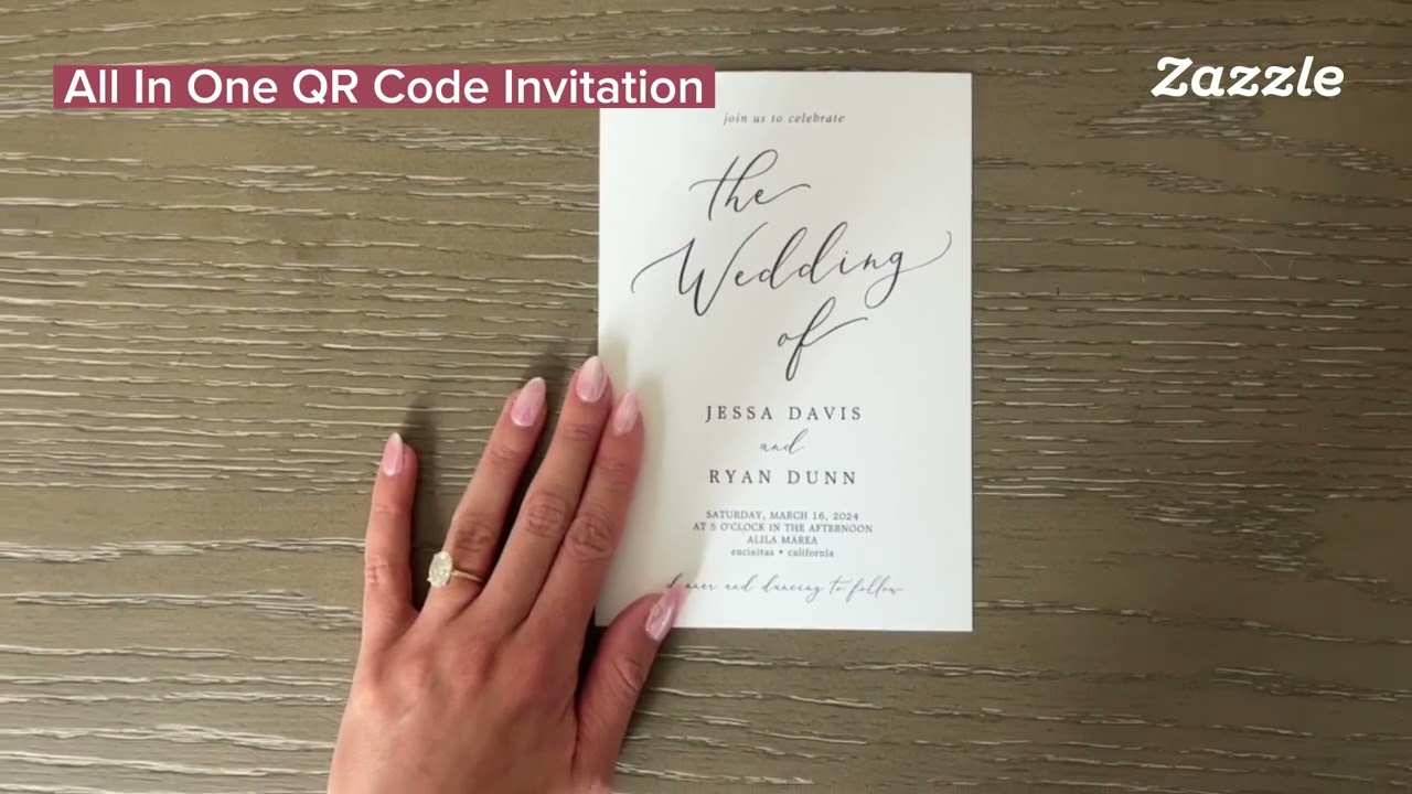 3 Wedding Invitation Samples from Zazzle
