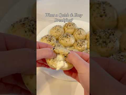 These everything bagel bites freeze so well and make the perfect kid-friendly snack! #snackmasters