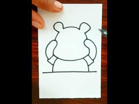 Cute Drawing For Kids | Easy And Cute Cartoon Drawing For Kids Step By Step #shorts #drawing #cute
