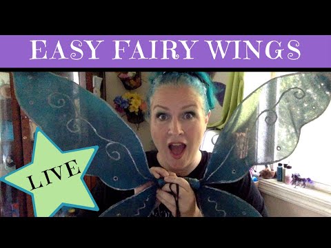 Easy Fairy Wings for Halloween | LIVE