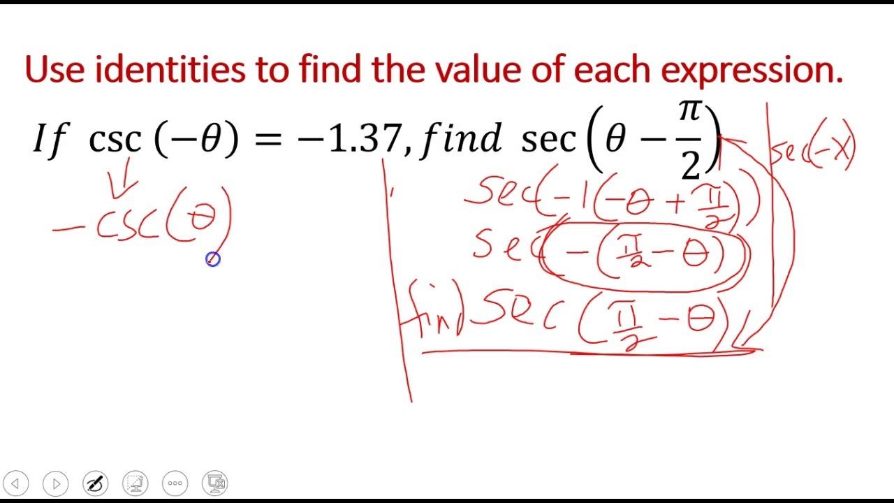 Cofunction & Even-Odd Identities