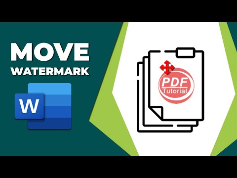 How to move watermark in Microsoft word
