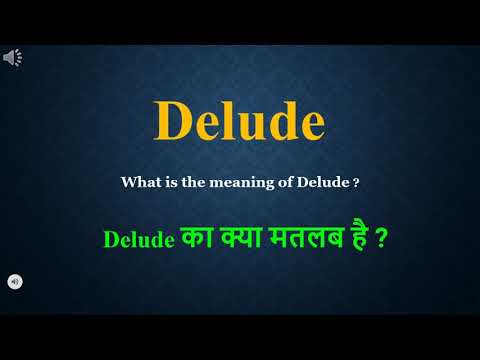 Delude meaning in Hindi | Delude ka kya matlab hota hai | daily use English words