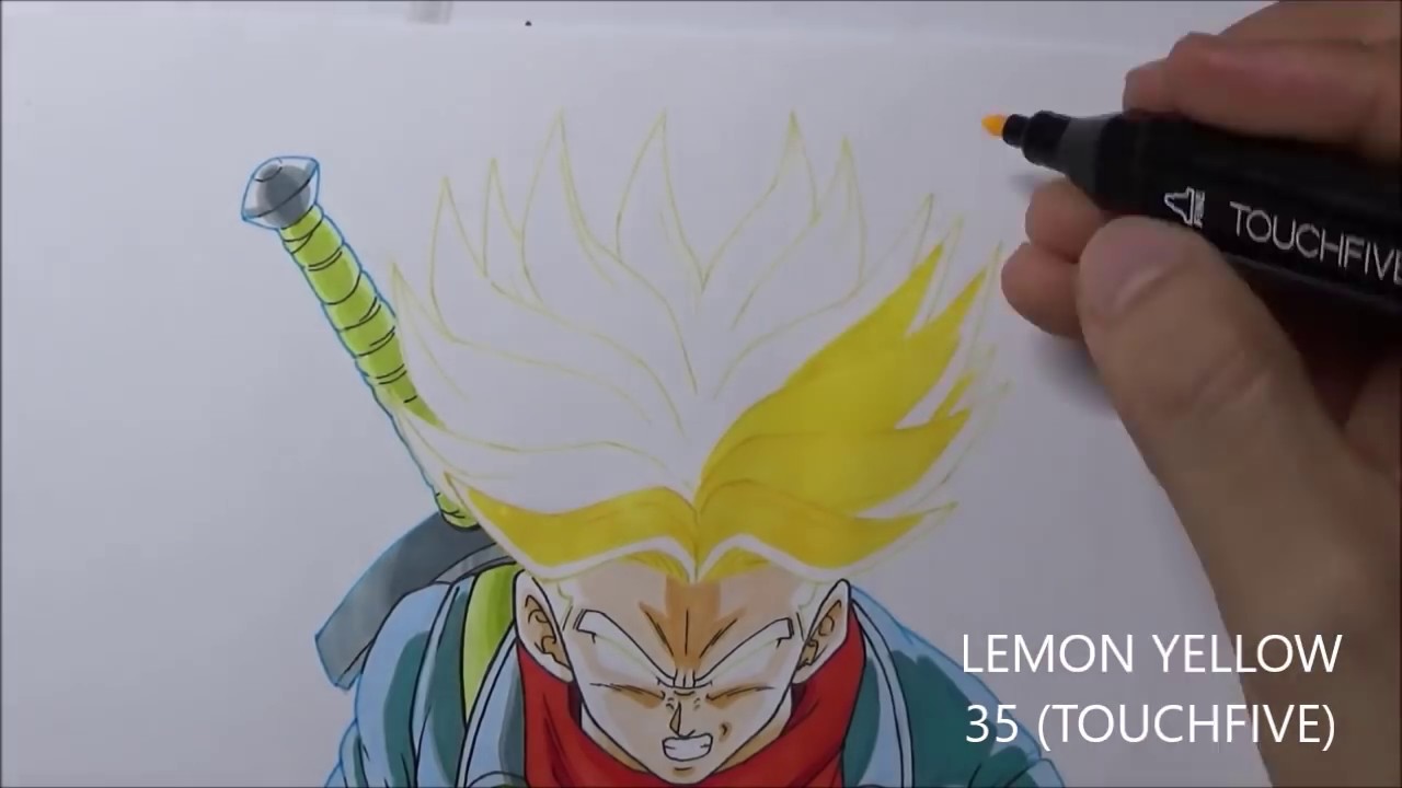 Como dibujar a TRUNKS Super Saiyan Rage | How to draw TRUNKS form DRAGON BALL SUPER | DibujAme Un