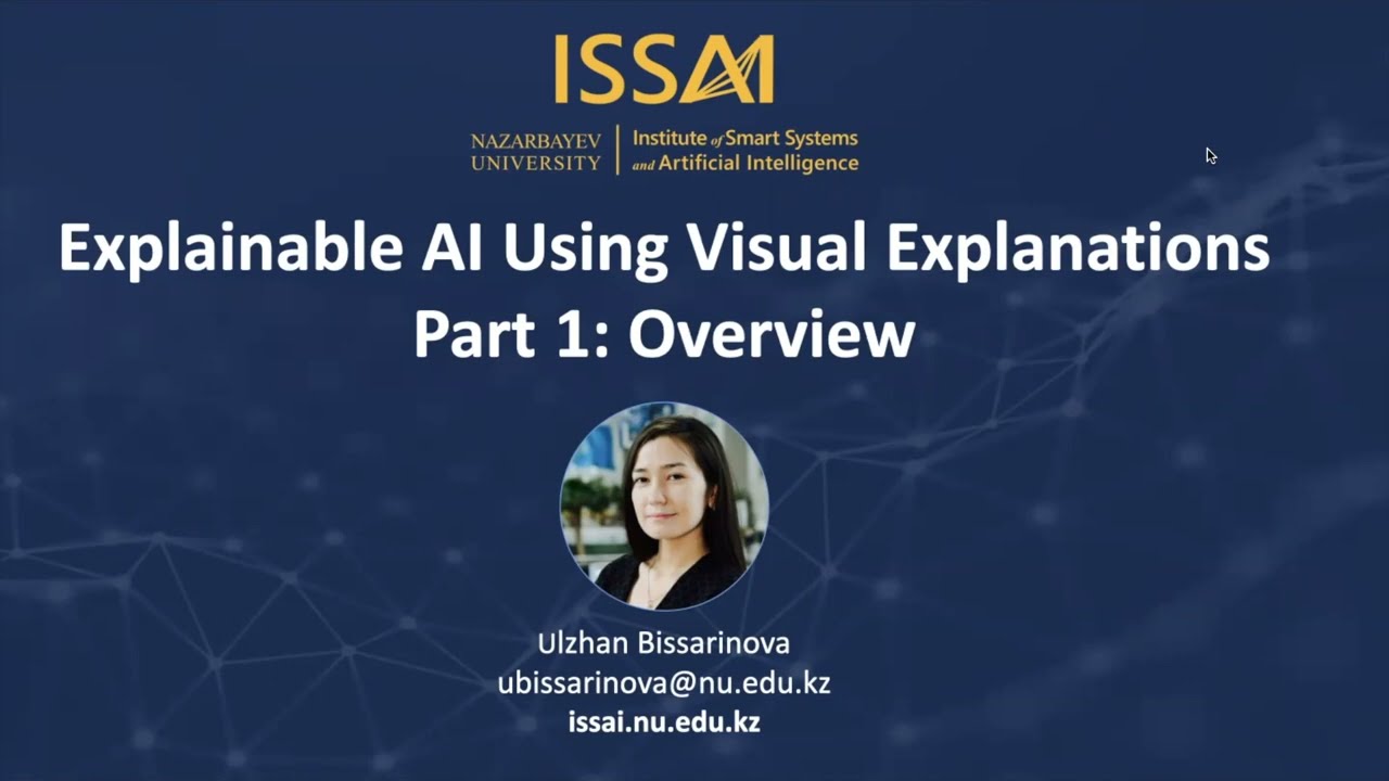 Explainable AI using Visual Explanations. Part1: Overview