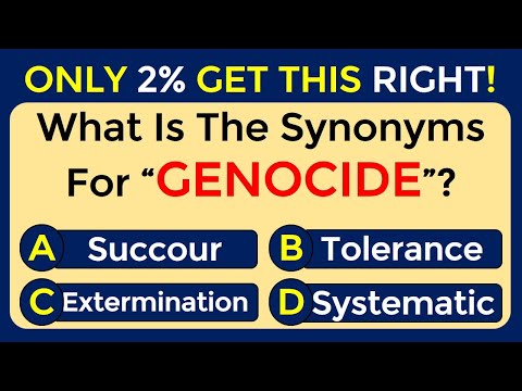 Synonyms Quiz: ONLY 2% GET THIS RIGHT! | #challenge