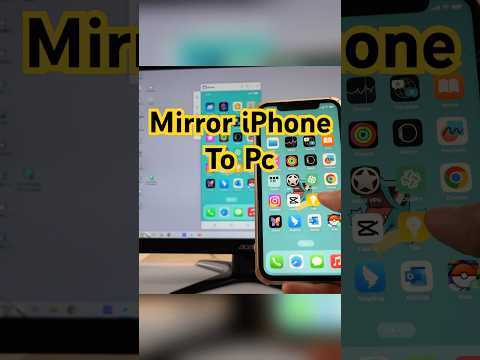 Mirror iPhone To PC/LapTop [1-Click]