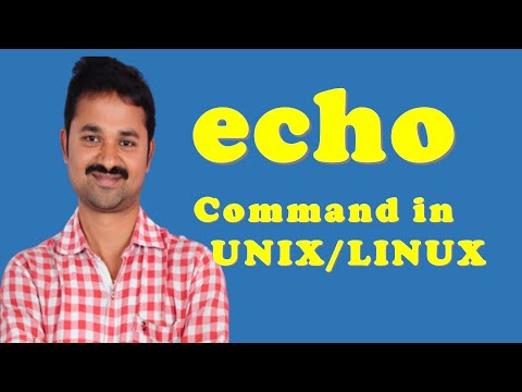 echo command || unix || linux || with options || examples || shell || scripting || programming