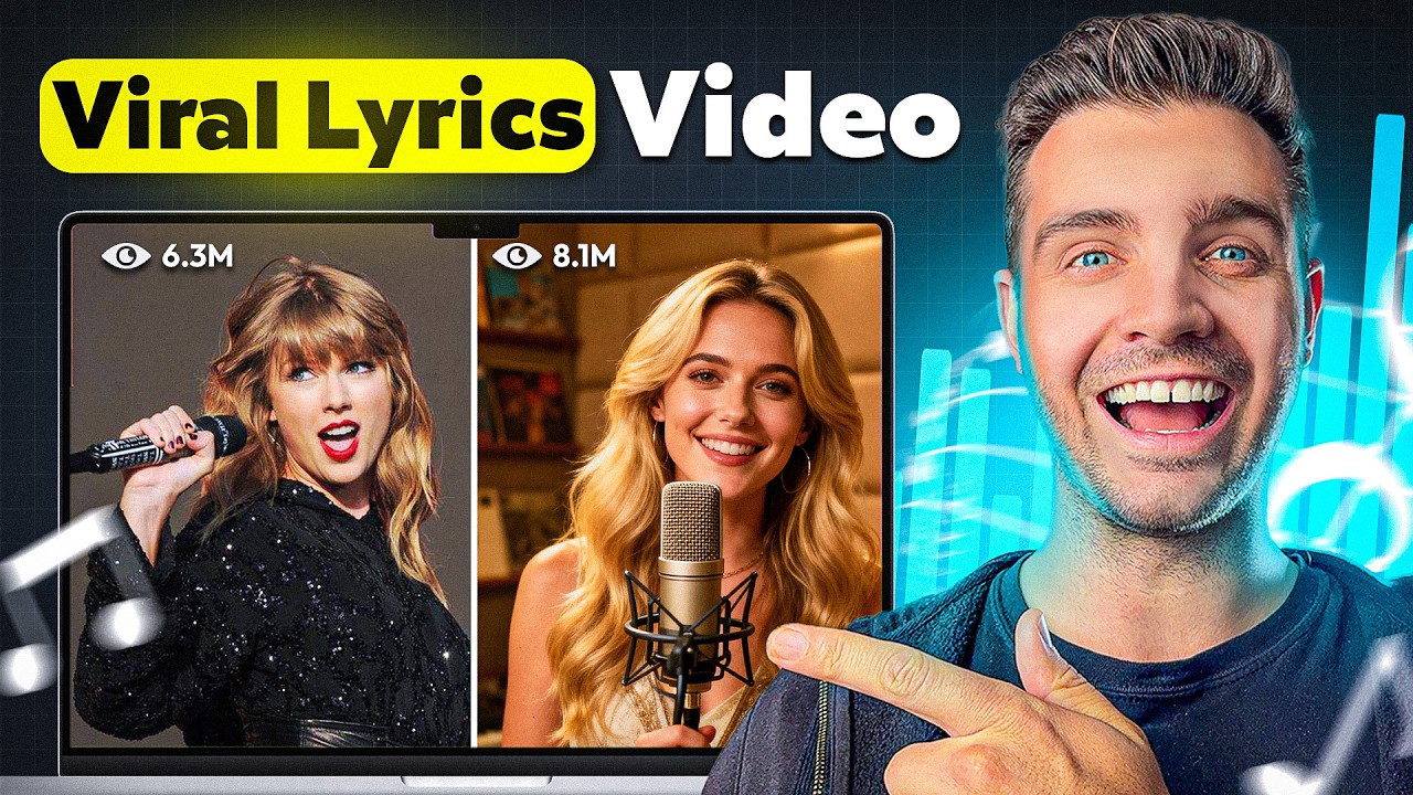How to Make Lyric Videos Like Taylor Swift that get 8M Views (Lyric Music Video Tutorial OpenArt)