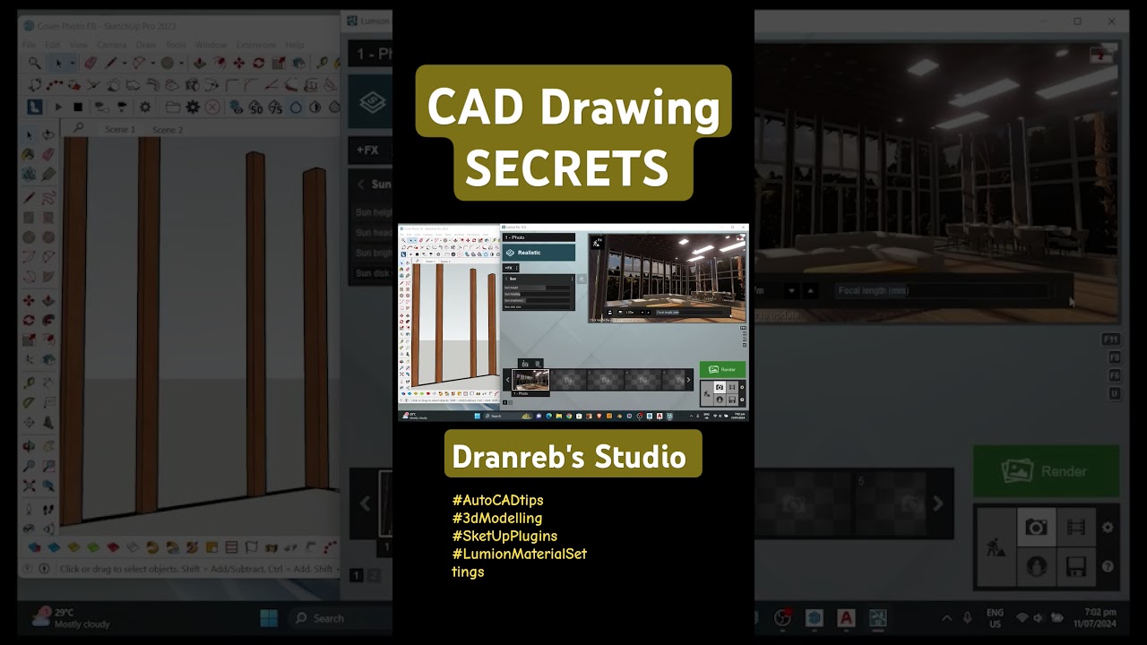 CAD Drawing SECRETS | Dranreb's Studio Official Teaser #autocad #architecture  #housedesign