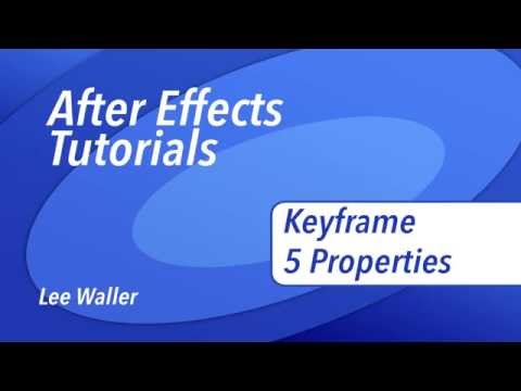 After Effects - Keyframe and 5 basic layer properties
