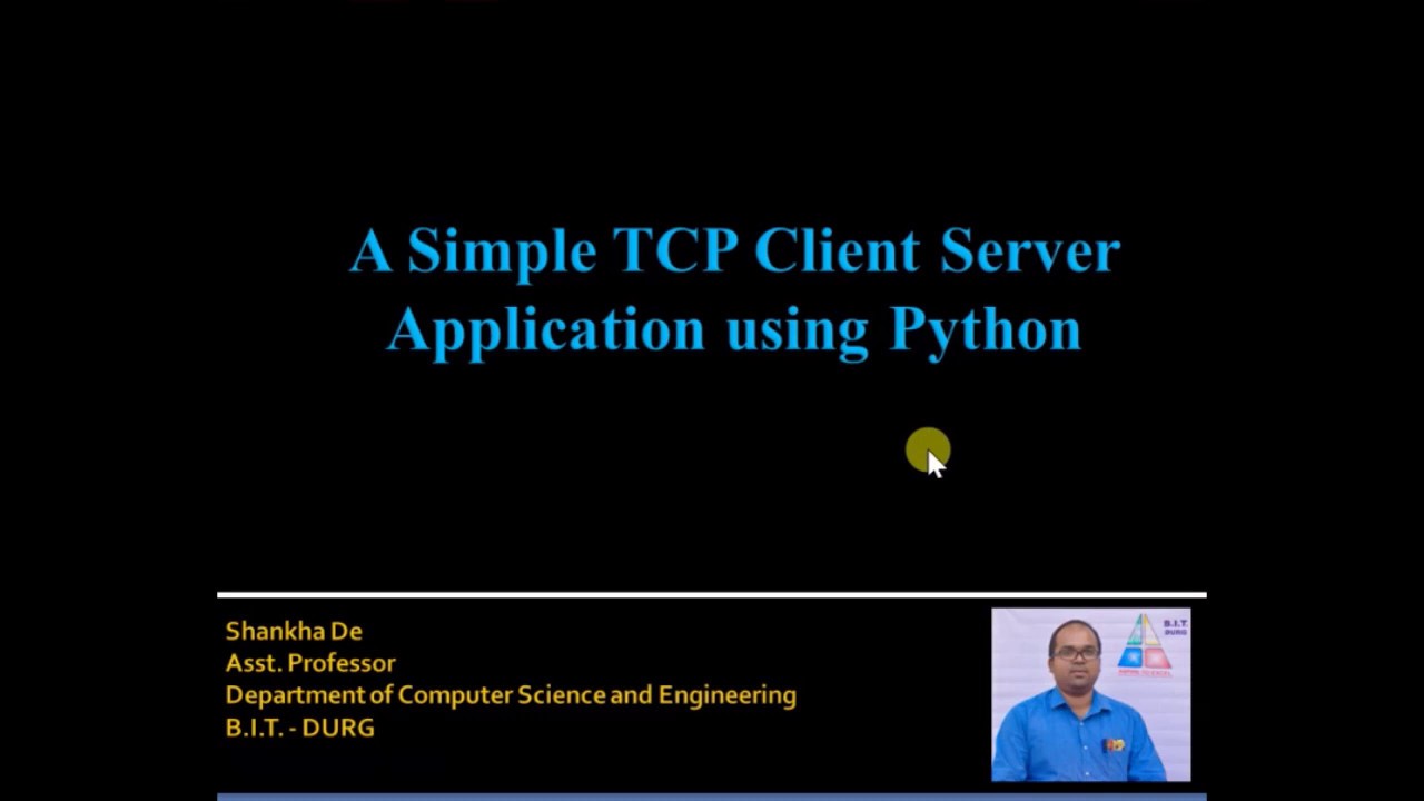 A Simple TCP Client Server Application Using PYTHON
