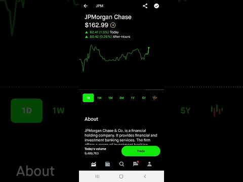 JP Morgan Chase Stock Robinhood