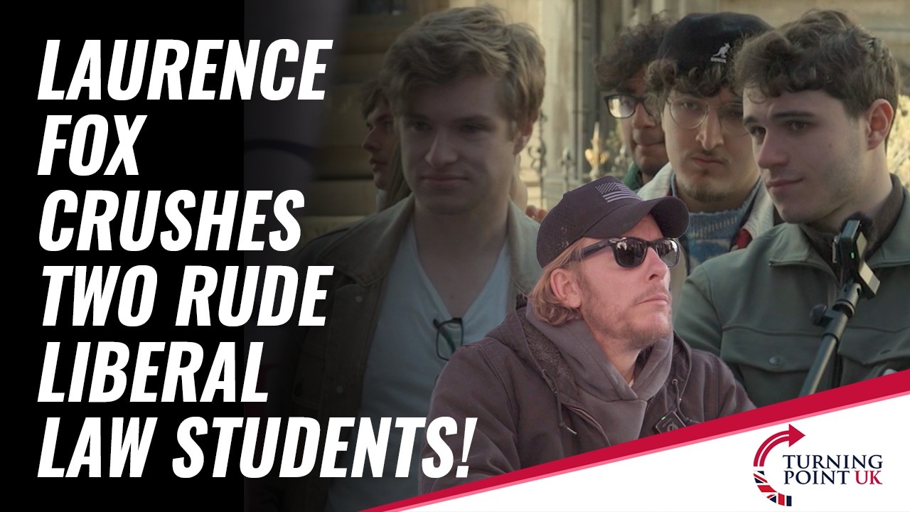 Laurence Fox Crushes Two Rude Liberal Law Students At King's College London!