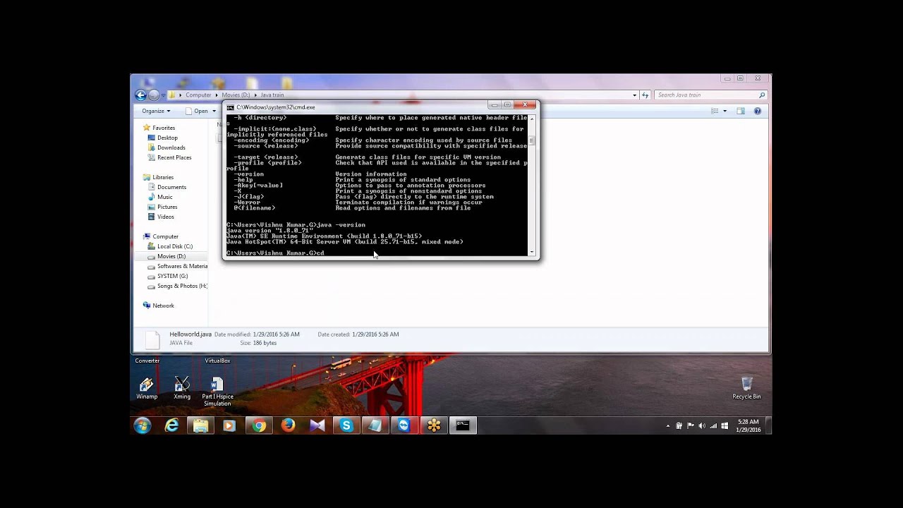 Day 2 : First Java Program - hello world - Java Programming