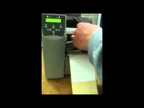 How to preform a media and ribbon calibration on a label printer