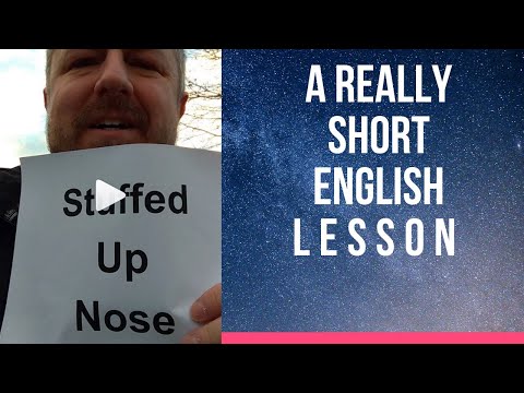 A Stuffed Up Nose - A Really Short English Lesson with Subtitles #shorts