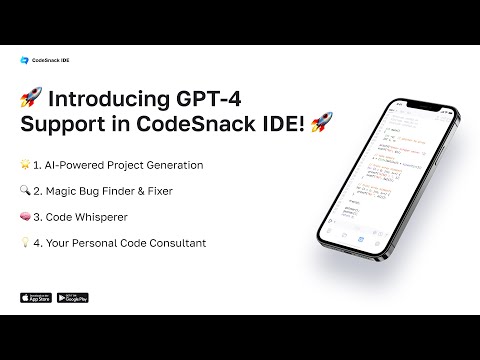 🚀 Introducing GPT-4 Support in CodeSnack IDE: A Revolutionary Leap for Developers 🚀