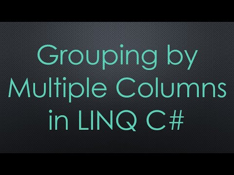 Grouping by Multiple Columns in LINQ C#