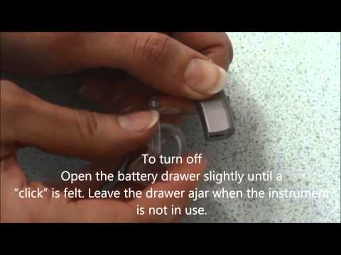 How to turn your hearing aid on and off